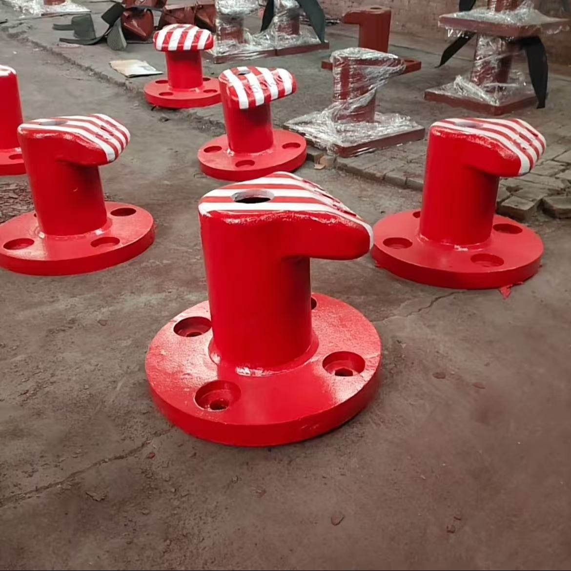 150KN Cast Iron T Type Maritime International Bollards Port Bollard ...