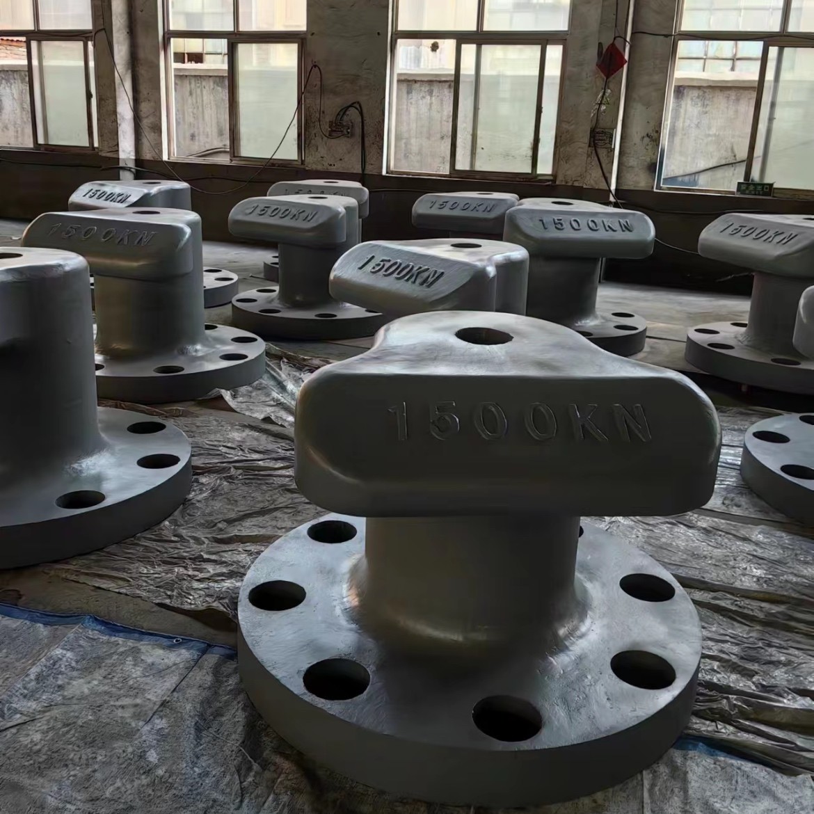1500KN T Type Cast Iron Mooring Bollard Boat Bollard Galvanized large ...