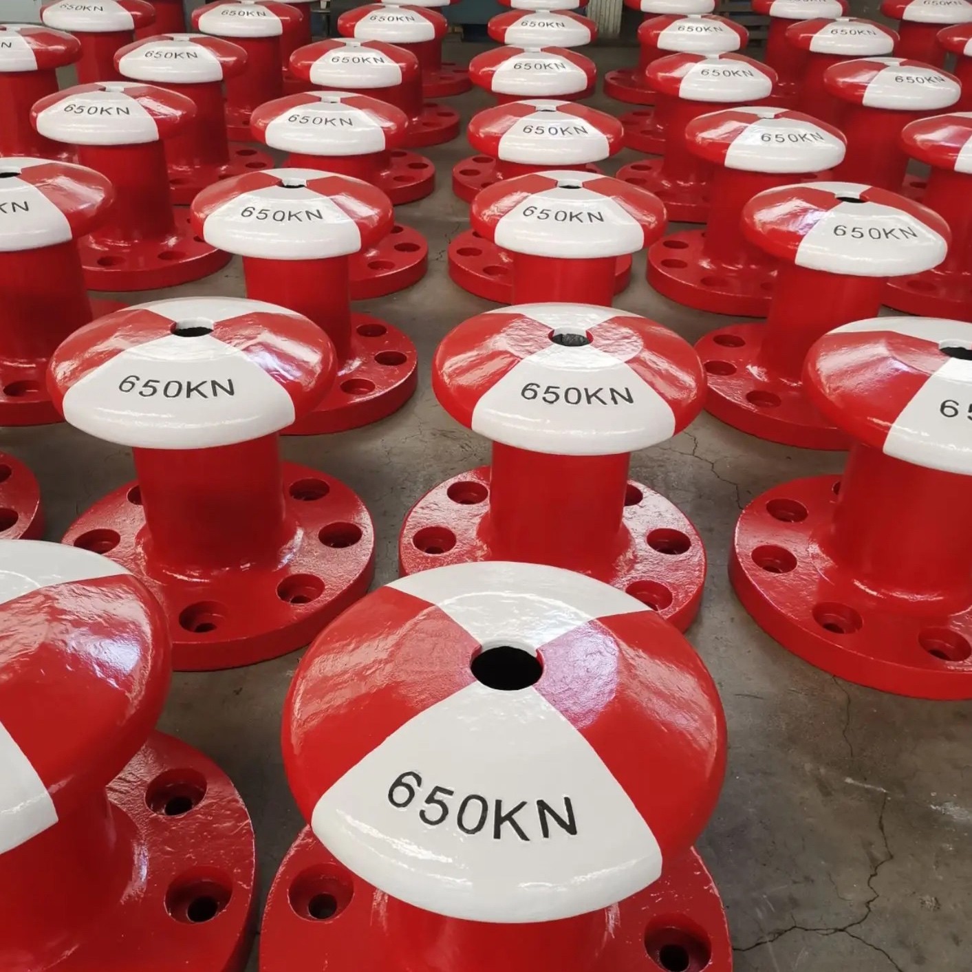 650KN Pillar Type Cast Steel Port Bollard Boat Galvanized Mooring ...