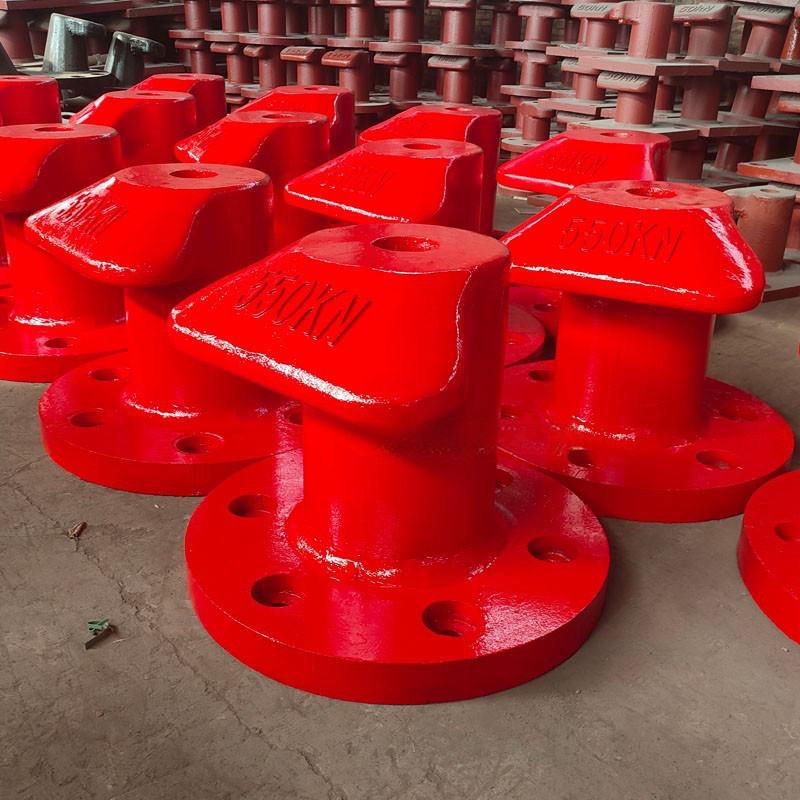 550KN T Type Pier Bollards Single Bitt Bollard Đèn đan cho thiết bị hải ...