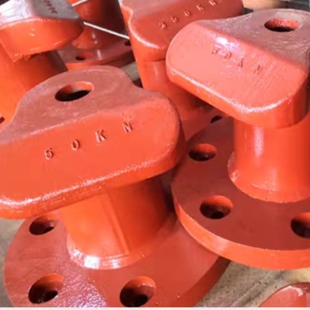 50KN T Head Cast Iron HT200 Dock Bollards T Head Bollard Galvanized ...