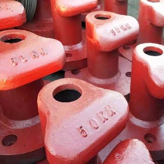 50KN T Head Cast Iron HT200 Dock Bollards T Head Bollard Galvanized ...