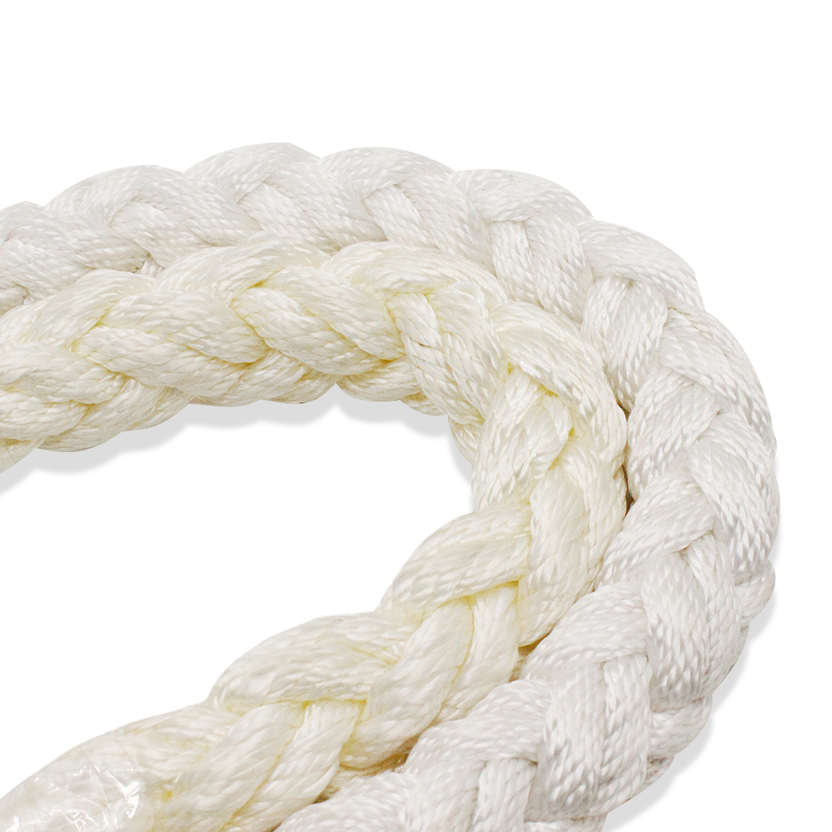 White Color 10-160mm 2 Inch Custom 8 Strands Braided Nylon Rope for ...
